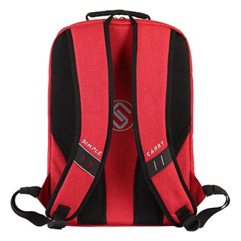 Balo laptop 16 inch Simple Carry E-CITY đỏ